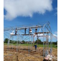 China Grow Vegetables Single Span Greenhouse Flowers Tropical Climate Greenhouse for sale