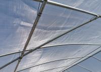 China 19.68' Climate Control Greenhouse PE Roof Height 6m With Ceiling Fan for sale