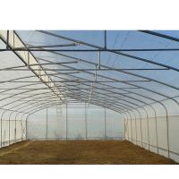 China 200micron Single Span Greenhouse Agricultural Tropical Climate Greenhouse for sale