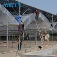 China Multi-Span Agricultural Greenhouses Hot Climate Cover with 150/200micron Plastic Film for sale