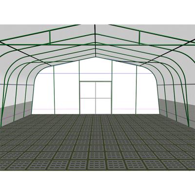 China 1m Zinc Coating 275gsm Wrought Iron Greenhouse For Duck Or Chicken for sale
