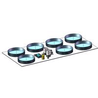 China PVC Tarpaulin Ras Recirculating Aquaculture System With Automatic Feeding for sale