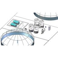 China PVC Tarpaulin Ras Recirculating Aquaculture System With Automatic Feeding for sale