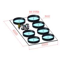China PVC Tarpaulin Ras Recirculating Aquaculture System With Automatic Feeding for sale
