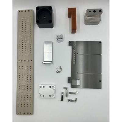 China Drilling CNC Custom Parts Black Anodized Aluminum Metal Mechanical Parts for Equipment for sale