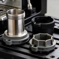 China Stainless Steel CNC Machined Coffee Machine Components Teflon Coating Wire Drawing for sale
