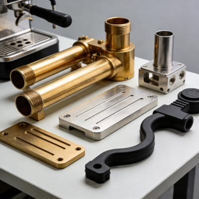 China Coffee Machine CNC Machining Brass Parts High Precision Sandblasting for sale