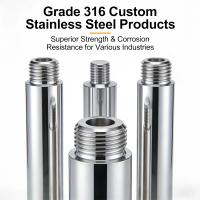 China Grade 316 Stainless Steel Custom Parts Corrosion Resistance For Aerospace Industries for sale