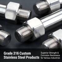 China Grade 316 Stainless Steel Custom Parts Corrosion Resistance For Aerospace Industries for sale