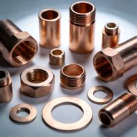 China OEM ODM Copper CNC Turning Machining Parts for Heat Exchangers / Electronics for sale