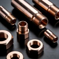 China OEM ODM Copper CNC Turning Machining Parts for Heat Exchangers / Electronics for sale