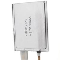 China OEM ODM Ultra Thin Lipo Battery Pouch 012323 30mAh 3.7V Lithium Ion Battery for sale