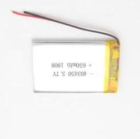 China 403450 3.7 V 650Mah Lipo Battery , Lithium Ion Polymer Battery Pack for sale