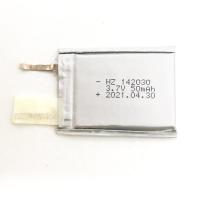 China Toys Ultra Thin Lipo Battery 142030 3.7v 50mah Lithium Polymer Battery 1.4mm Thickness for sale