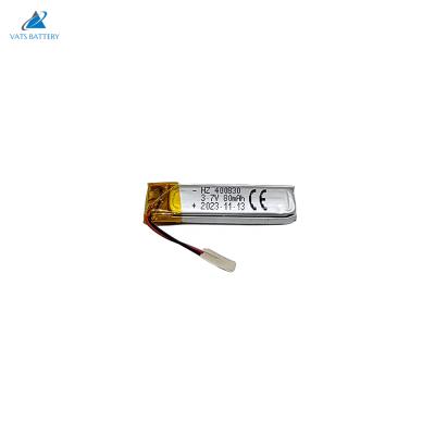 China 3.7V Slim Lipo Battery 400830 80mah 500830 110mah Li-polymer Batteries for sale