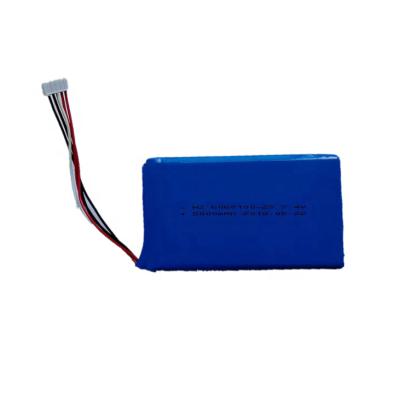 China Big Capacity Li Polymer Battery Pack 7.4V 5000mAh 6060100 Rechargeable for sale