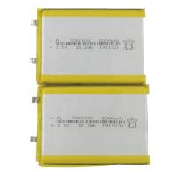 China High Capacity 7060100 3.7V 6000mAh Thin Lithium Polymer Battery for sale