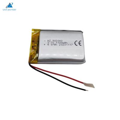 China 1100mAh 903040 3.7V Rechargeable Lithium Polymer Battery Pack Lipo Battery for Toys and Electronics for sale