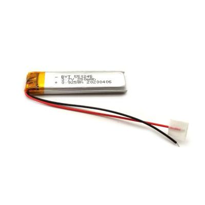 China 551245 3.7V 250mAh Li Polymer Battery For Bluetooth Speaker & Wearable Devices for sale