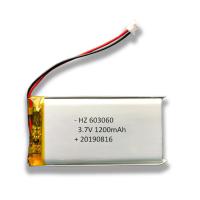 China HZ603060 1200mAh 3.7V Li Polymer Battery Rechargeable Li-ion Lipo Cell For GPS Tracker for sale