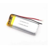 China 802050 3.7V 800mAh Li Polymer Battery For GPS Tracker Wearable Devices for sale
