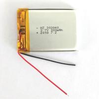 China 303040 3.7V 300mAh Li Polymer Battery CE Certified For Smart Watch for sale