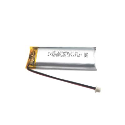 China 3.7V 1000mAh 102050 Rechargeable Li Polymer Battery For Wearable Smart Devices for sale