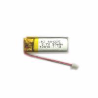 China 401225 90mAh 3.7V Li‑Polymer Battery For Bluetooth Wearable Smart Devices for sale