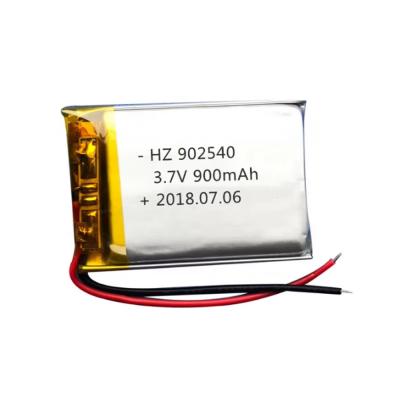 China 902540 3.7V 900mAh Rechargeable Li Polymer Battery With PCB Protection for sale