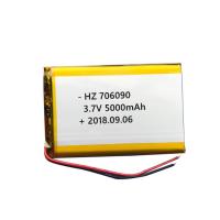 China 706090 5000mAh 3.7V Li Polymer Rechargeable Battery For Medical & Portable Smart Devices for sale