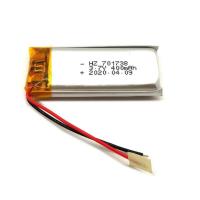 China 3.7V 400mAh Lithium Polymer Battery Cell 701738 For Smart Insole & Small Consumer Electronics for sale