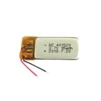 China 401520 3.7V 90mAh Lithium Polymer Battery Rechargeable Cell For Bluetooth Speaker & Small Electronics for sale