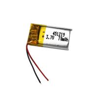 China HZ451219 3.7V 70mAh Lithium Polymer Battery Rechargeable Lipo Cell For TWS Small Electronics for sale