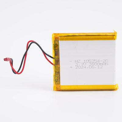 China 105254-2C 3.7V 3600mAh Lithium Polymer Battery Rechargeable Factory Supply Grade A Cell for sale