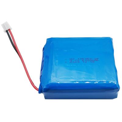 China 105050-1s2p 3.7V 6000mAh Lithium Polymer Battery Rechargeable High Capacity Factory for sale
