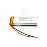 China 902040 3.7V 700mAh Lithium Polymer Battery Rechargeable Long Cycle Life OEM ODM for sale
