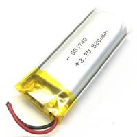 China 851740 3.7V 520mAh Lithium Polymer Battery Rechargeable Custom Lipo Cell High Capacity for sale