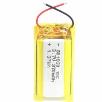 China 801730 3.7V 370mAh Lithium Polymer Battery Rechargeable Long Cycle Life OEM ODM for sale