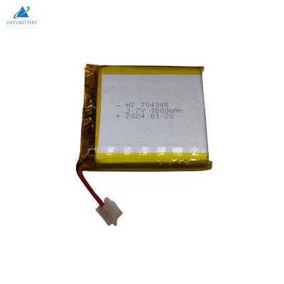 China 704345 3.7V 1800mAh Lithium Polymer Battery Rechargeable High Capacity Factory Supply for sale