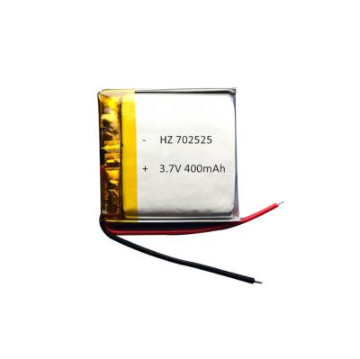 China 702525 3.7V 400mAh Lithium Polymer Battery Rechargeable Factory Supply Grade A Cell for sale