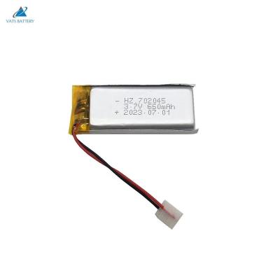 China 702045 3.7V 650mAh Lithium Polymer Battery Rechargeable Factory Supply Grade A Cell for sale