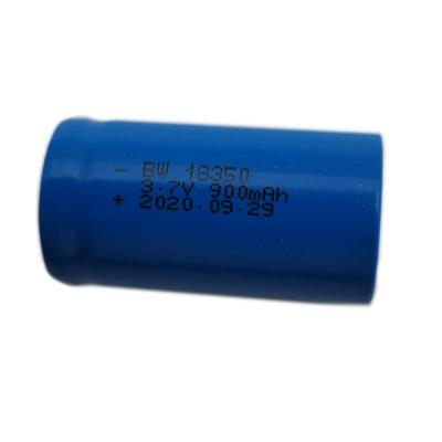 China 18350 3.7V 900mAh Cylindrical Li-Polymer Battery Rechargeable Grade A Cell Long Cycle for sale