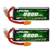 China XT60 3.7V 2200mAh Lithium Polymer Battery Rechargeable High Capacity Factory Supply for sale