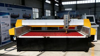 China Industrial 3 Axis Waterjet CNC Cutter With Energy Intensifier Pump System for sale
