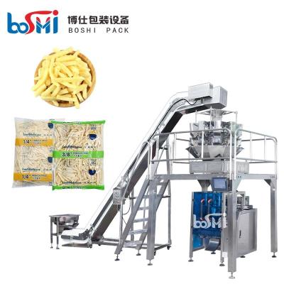 China Automatic Frozen Food Packing Machine For Frozen French Fries Frozen Potato Chips for sale