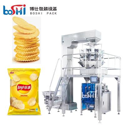 China Plantain Chips Snack Packing Machine PLC Control With Touch Screen for sale