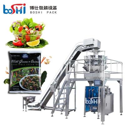 China Automatic Mix Vegetable Salad Fruit Packing Machine 100g-1000g for sale