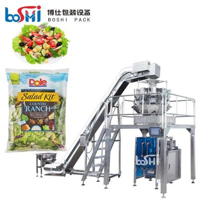 China PLC Control Frozen Food Packing Machine For Vegetable Salad Fruit for sale