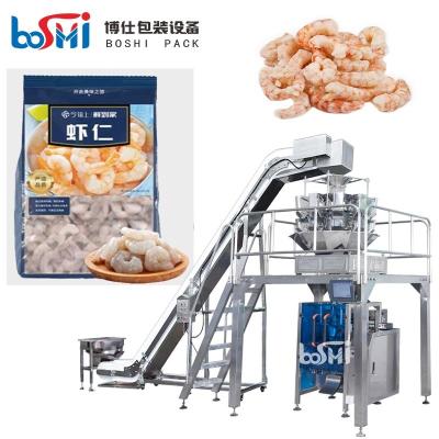 China Automatic Multihead Weigher Packing Machine For Sea Food Roasted Shrimp Fish for sale