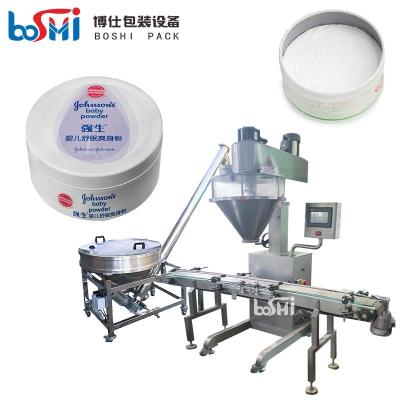 China Electric Semi Automatic Bottle Filling Machine For Baby Powder Makeup Powder for sale